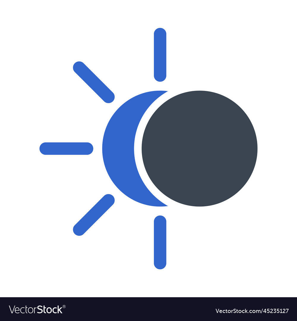 Eclipse icon Royalty Free Vector Image - VectorStock