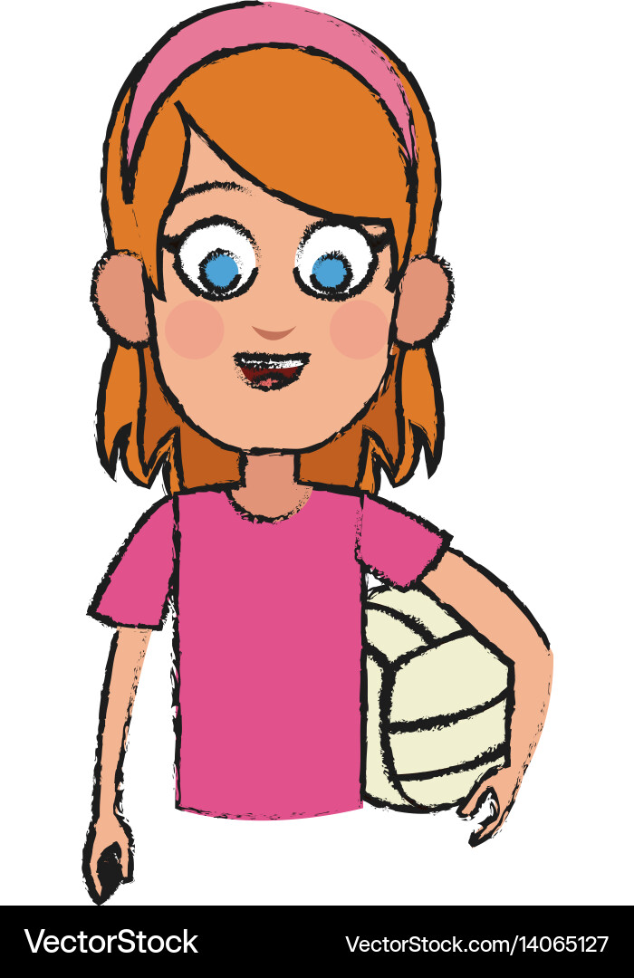 Girl cartoon icon Royalty Free Vector Image - VectorStock