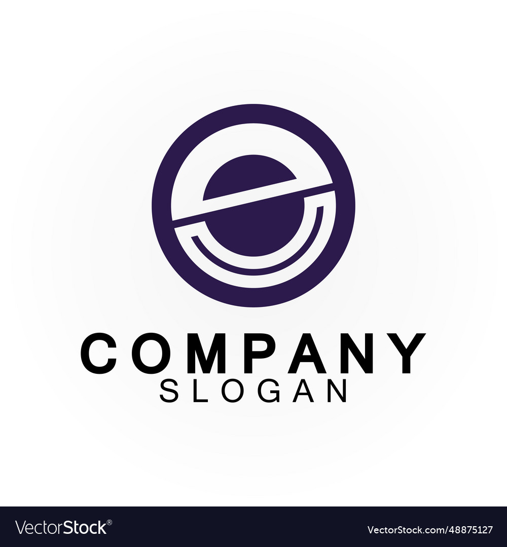 Letter e logo icon design template Royalty Free Vector Image