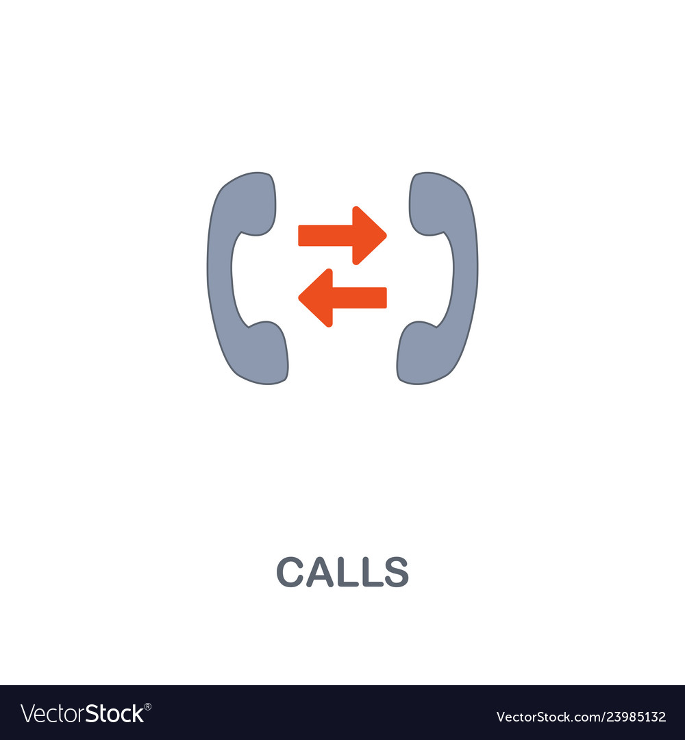 Call icon premium two colors style design from Vector Image