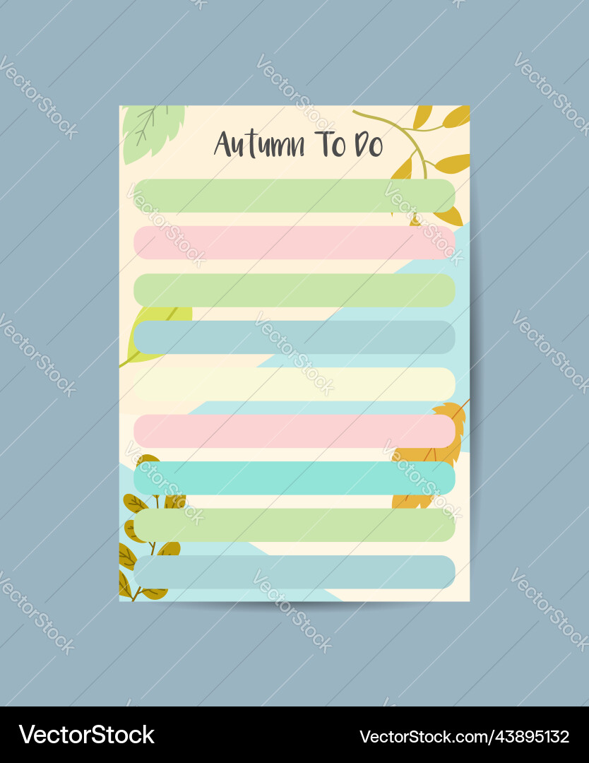 Cute notes templates elegant floral pastel tone Vector Image