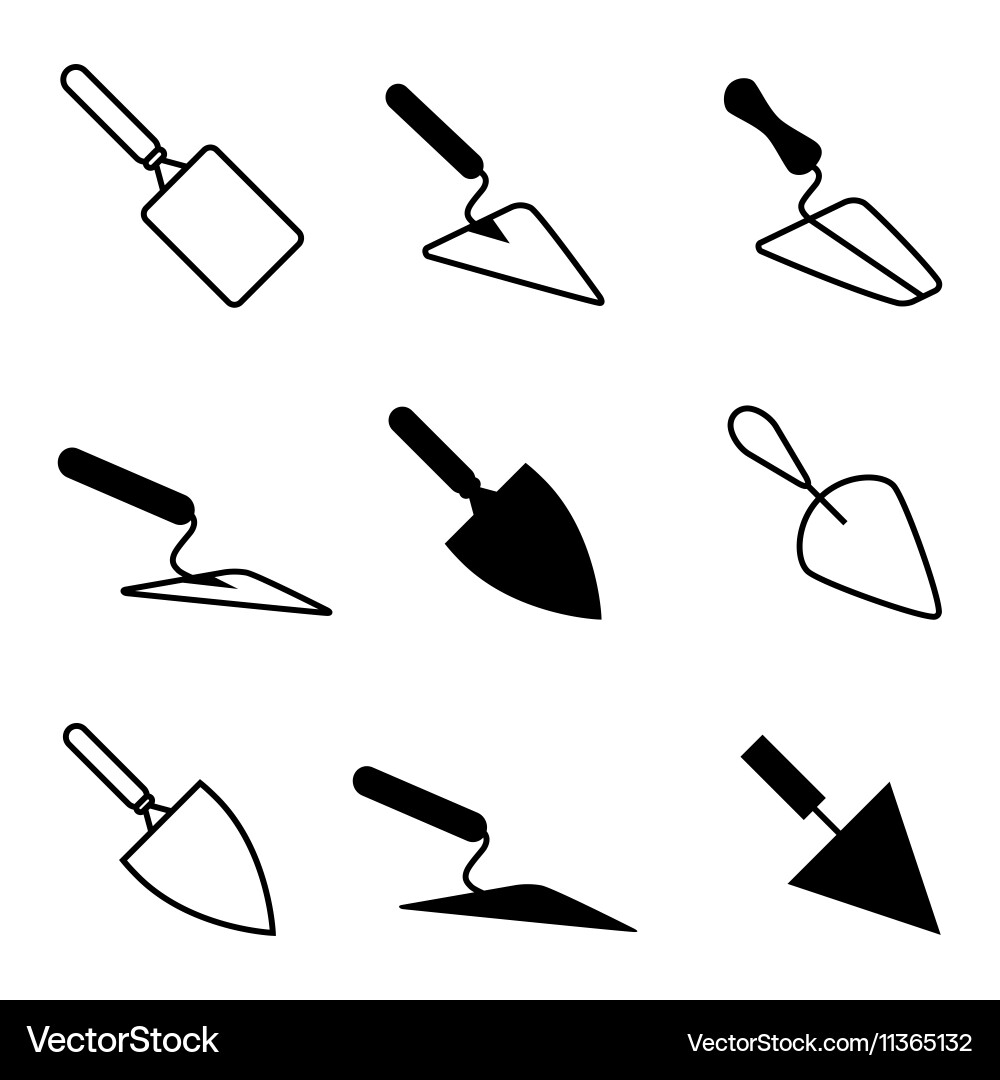 Garden or cement trowel icon Royalty Free Vector Image