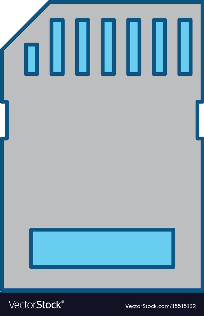Micro sd storage technology Royalty Free Vector Image