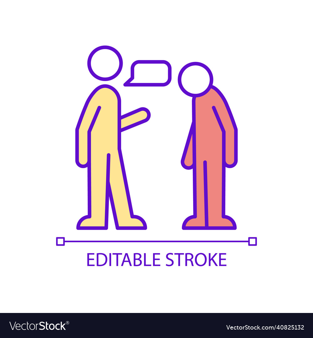 Small talk problems Royalty Free Vector Image - VectorStock