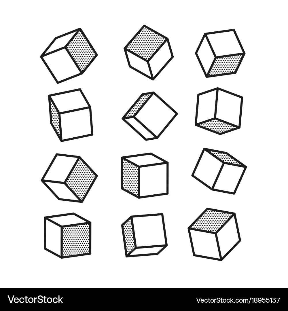 Cubes 3d Art Abstract Stacked Cube Desktop Art 1 3D Model 3D Printable