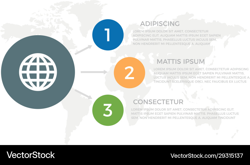 Set blue orange and green elements Royalty Free Vector Image