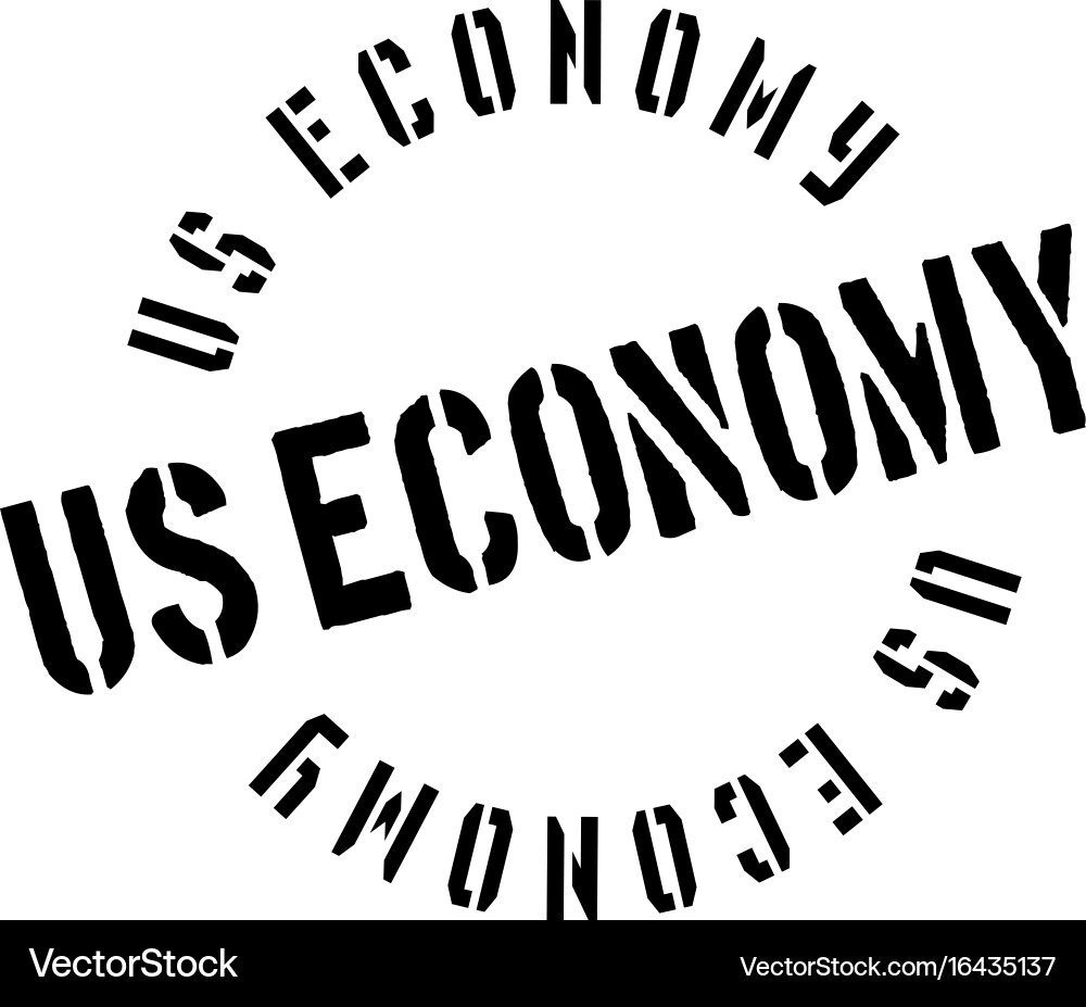 Us economy rubber stamp Royalty Free Vector Image
