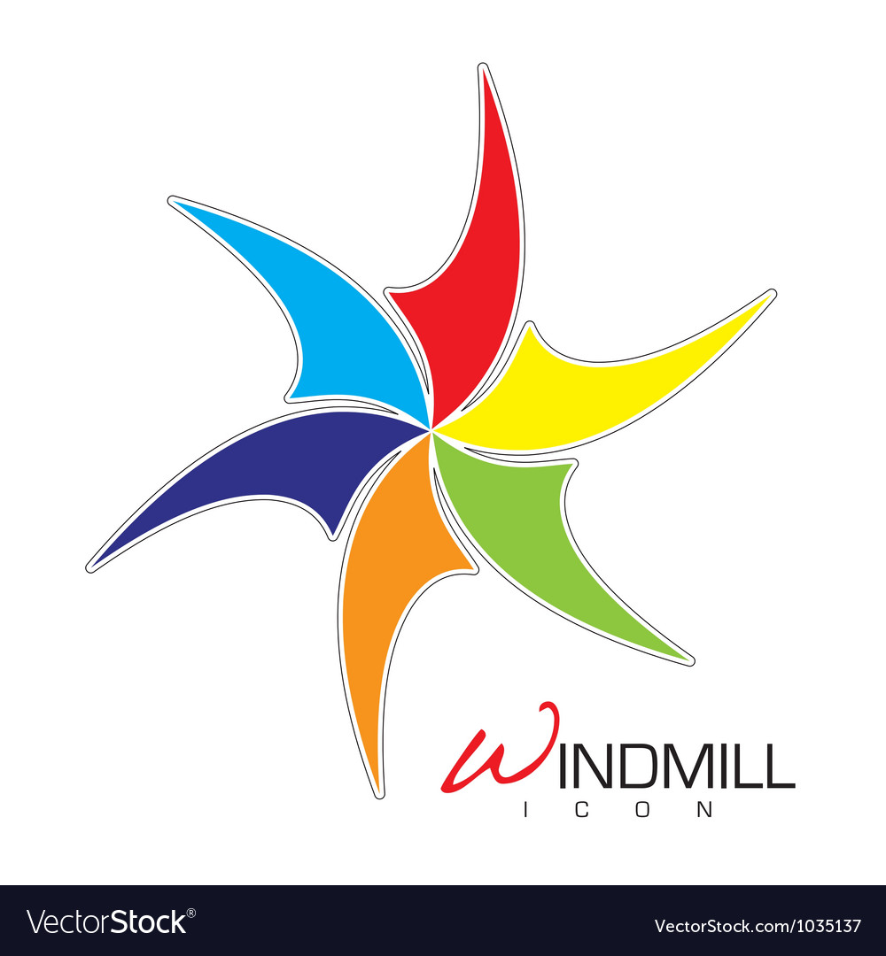 Windmill icon Royalty Free Vector Image - VectorStock