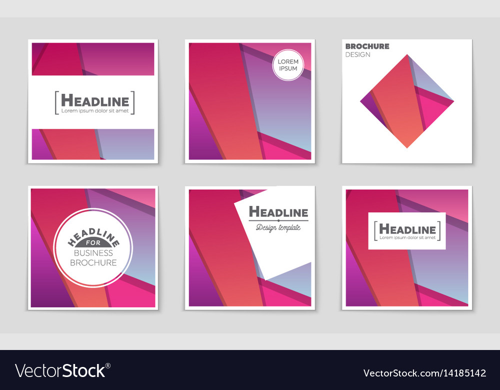 Abstract layout background set for art Royalty Free Vector