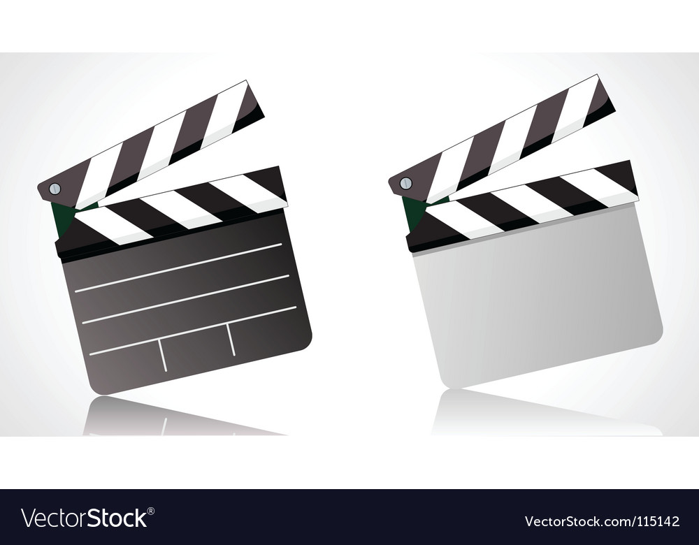 Clapper board Royalty Free Vector Image - VectorStock