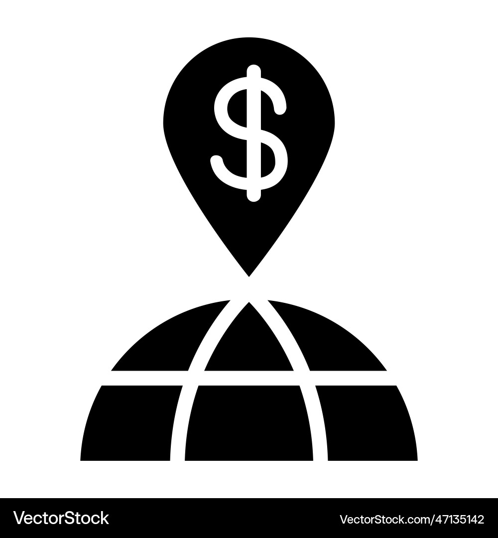 International business icon Royalty Free Vector Image