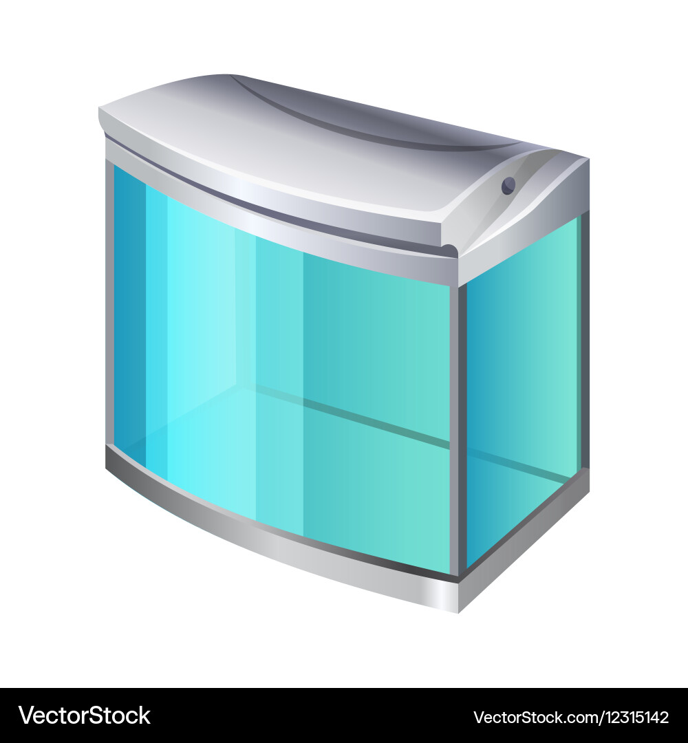Plastic or glass rectangular container for use as Vector Image
