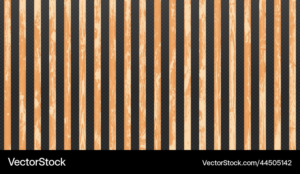 Vertical pattern of thin wooden textured lamellas Vector Image