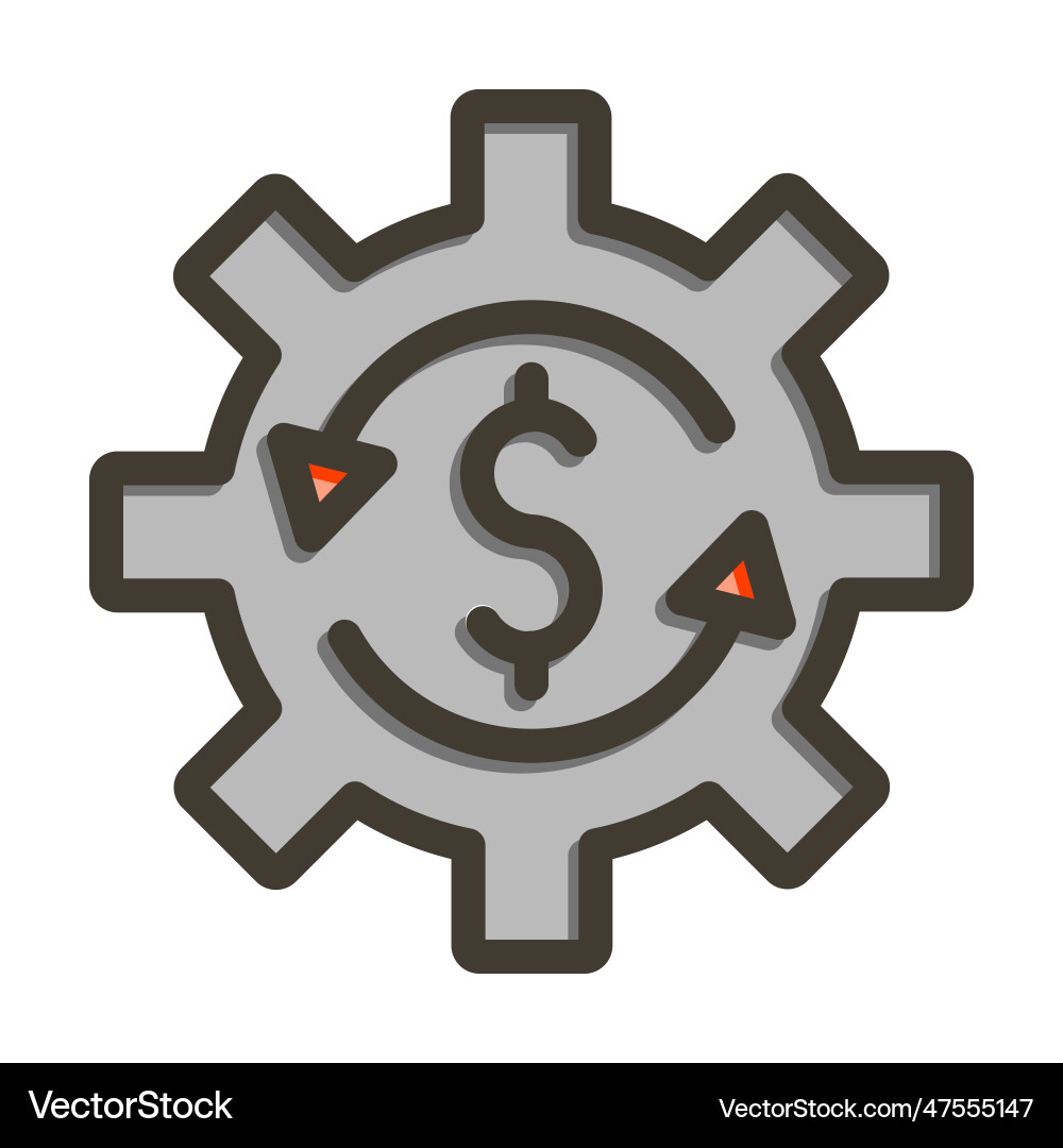 Cost thick line filled colors for personal Vector Image