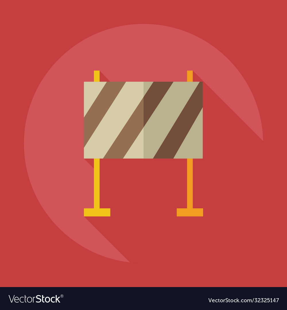 Flat modern design with shadow icons warning Vector Image