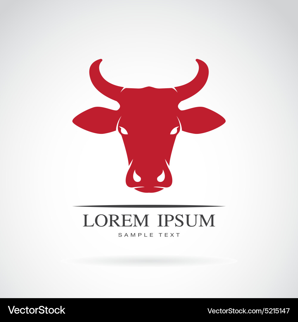 Image of an cow head Royalty Free Vector Image