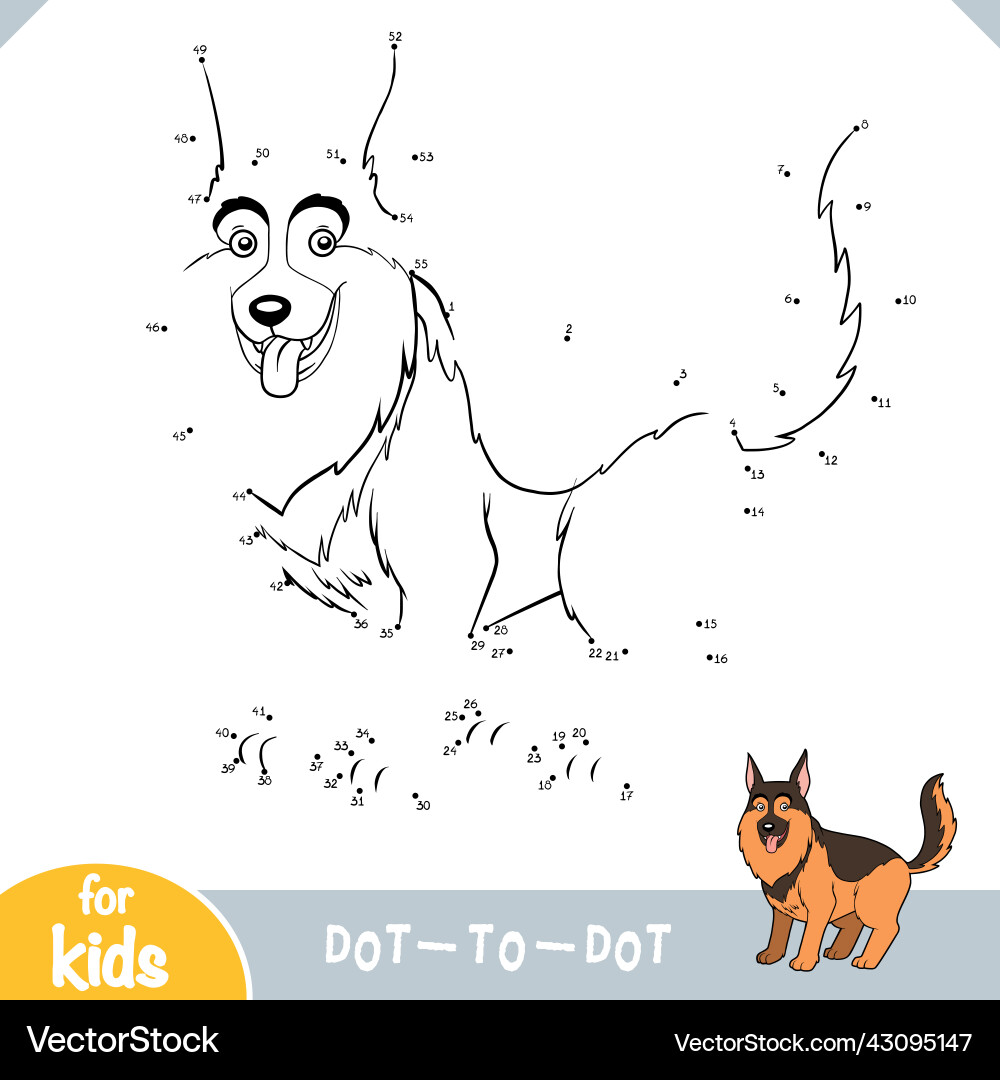 Numbers game education for children german Vector Image