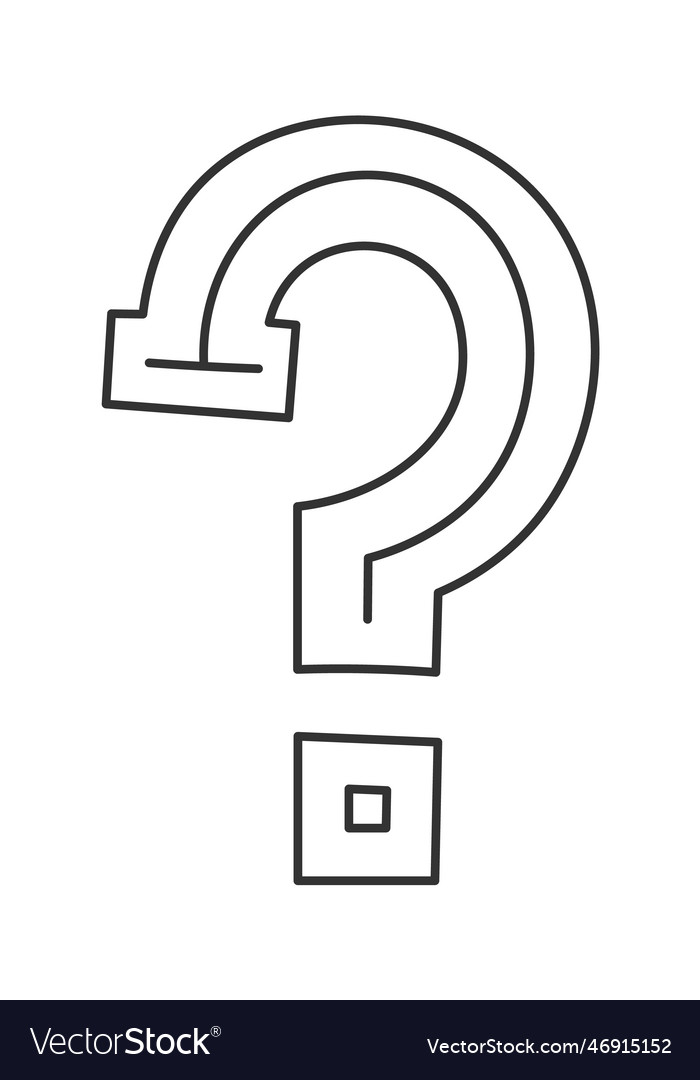 Comic question mark Royalty Free Vector Image - VectorStock