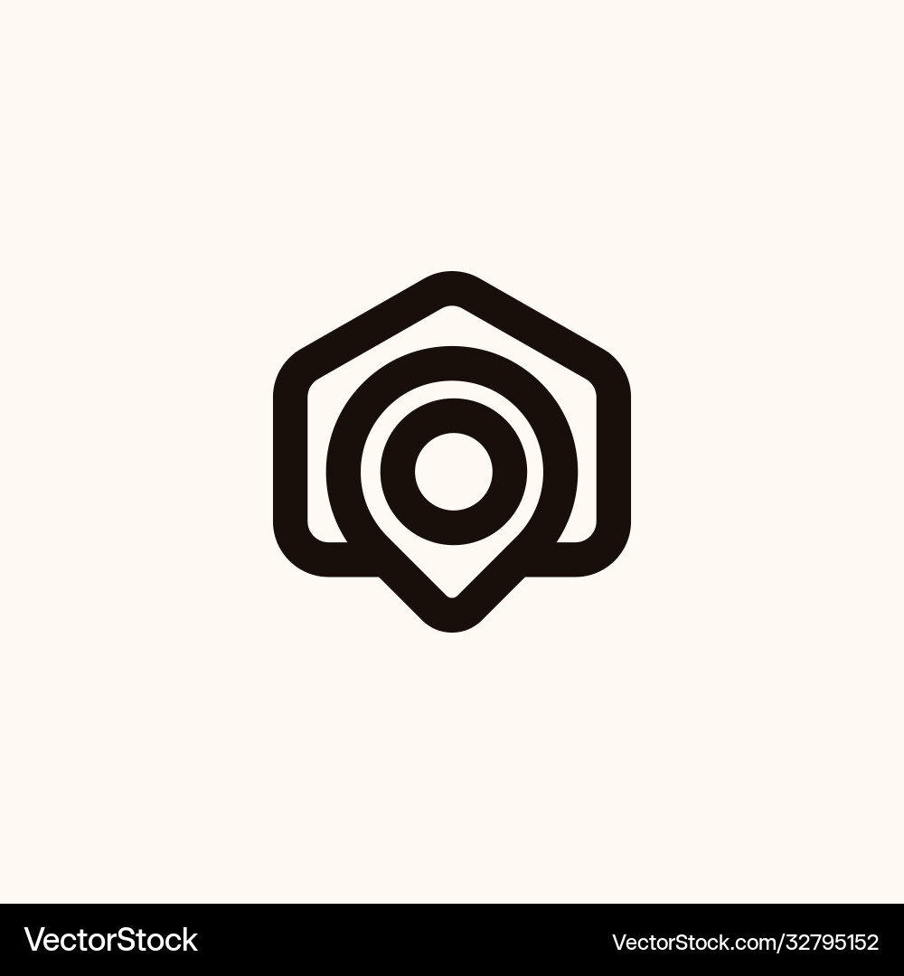 Creative professional trendy home point house Vector Image