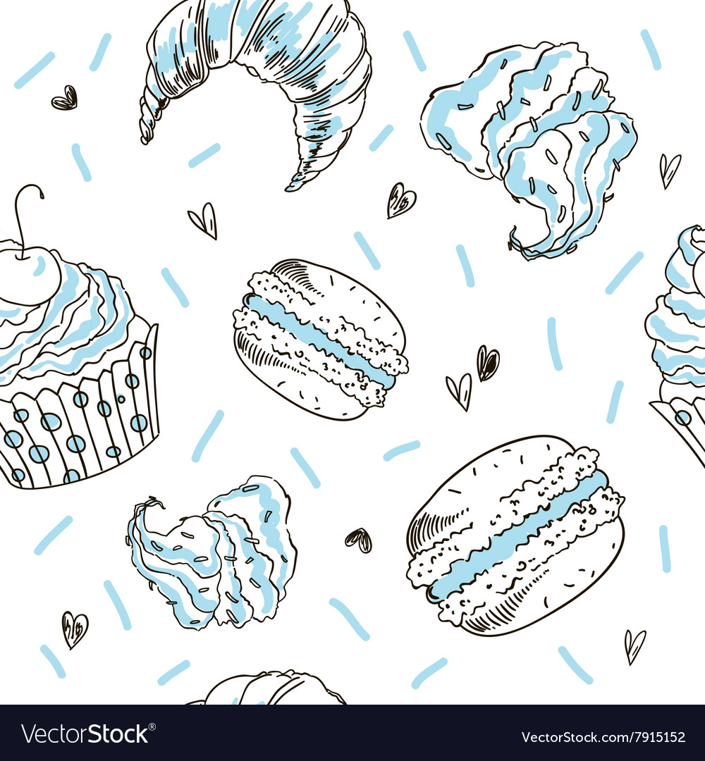 Doodle seamless pattern Royalty Free Vector Image
