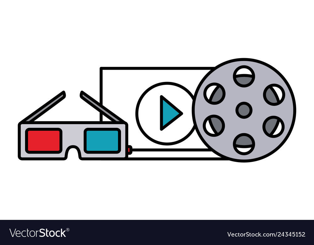 Film set objects icon Royalty Free Vector Image