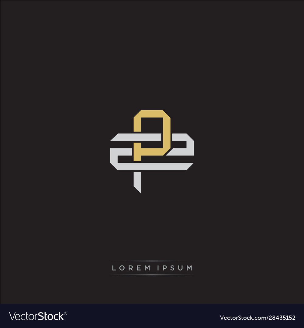 Initial letter overlapping interlock logo Vector Image