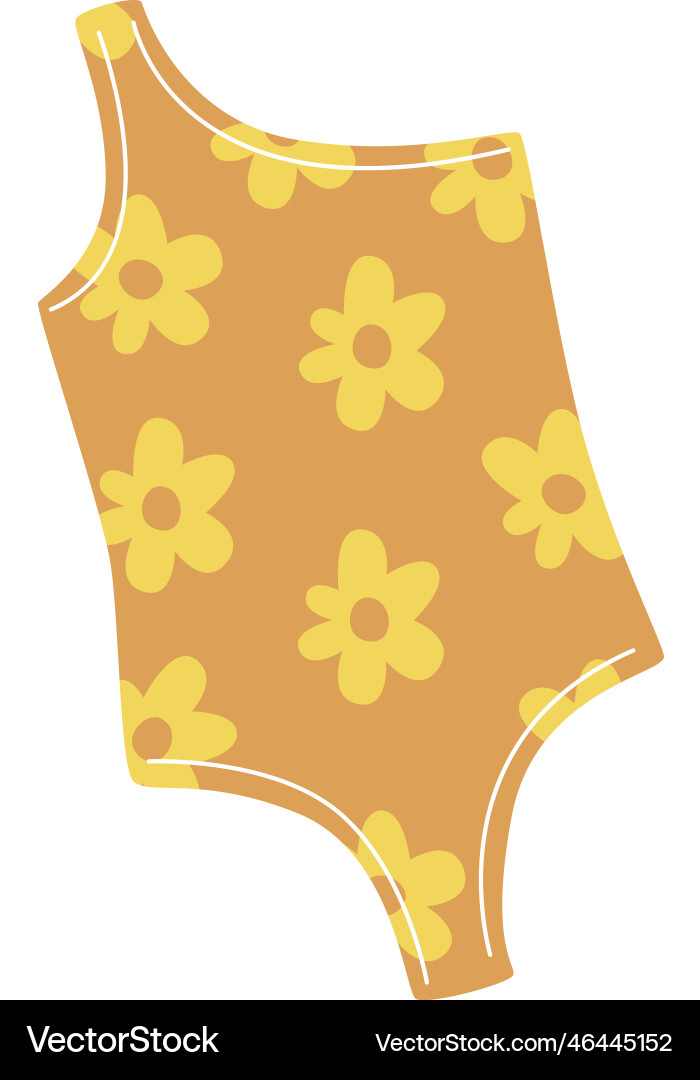 One-piece swimsuit swimwear Royalty Free Vector Image