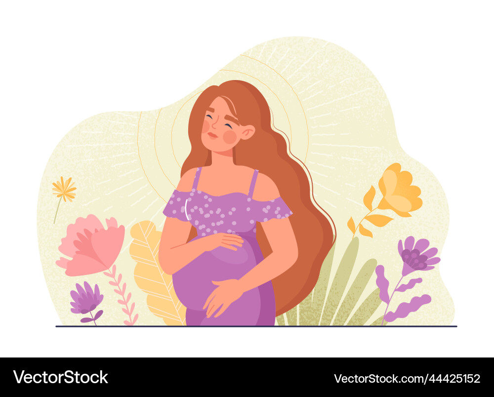 Pregnant woman concept Royalty Free Vector Image