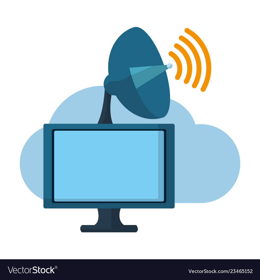 Technology computing cartoon Royalty Free Vector Image