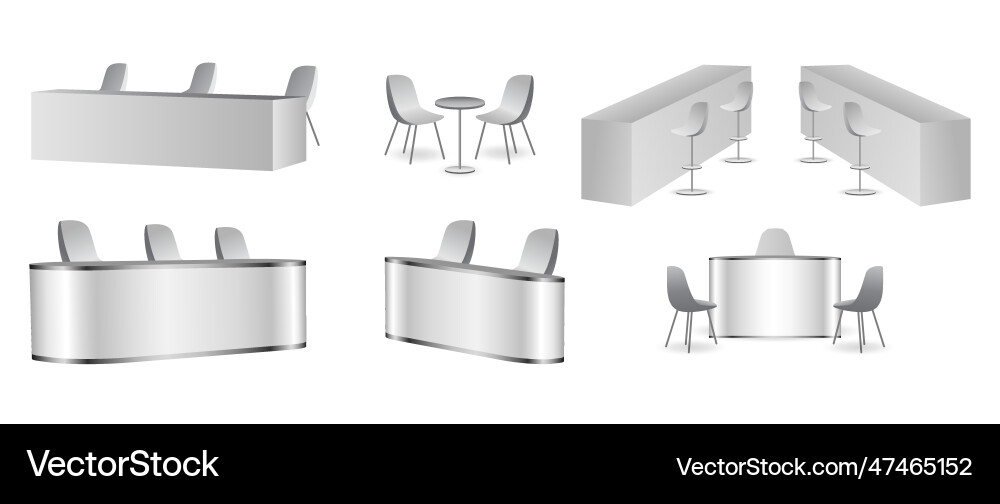 Trade Exhibition Booths & Stands Royalty Free Vector