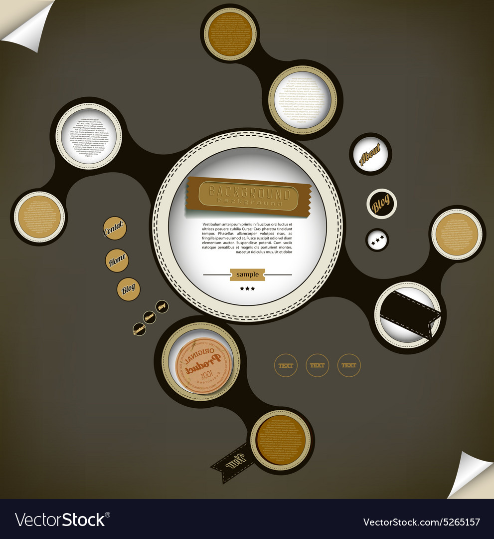 Abstract web design bubble Royalty Free Vector Image