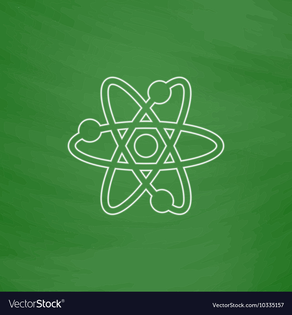 Atom computer symbol Royalty Free Vector Image