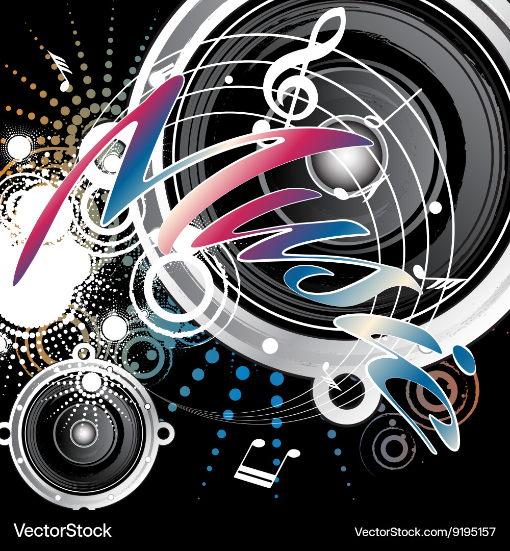 Background music abstraction Royalty Free Vector Image