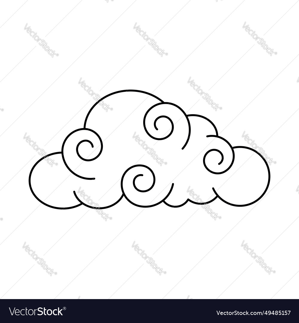 Cloud icon Royalty Free Vector Image - VectorStock