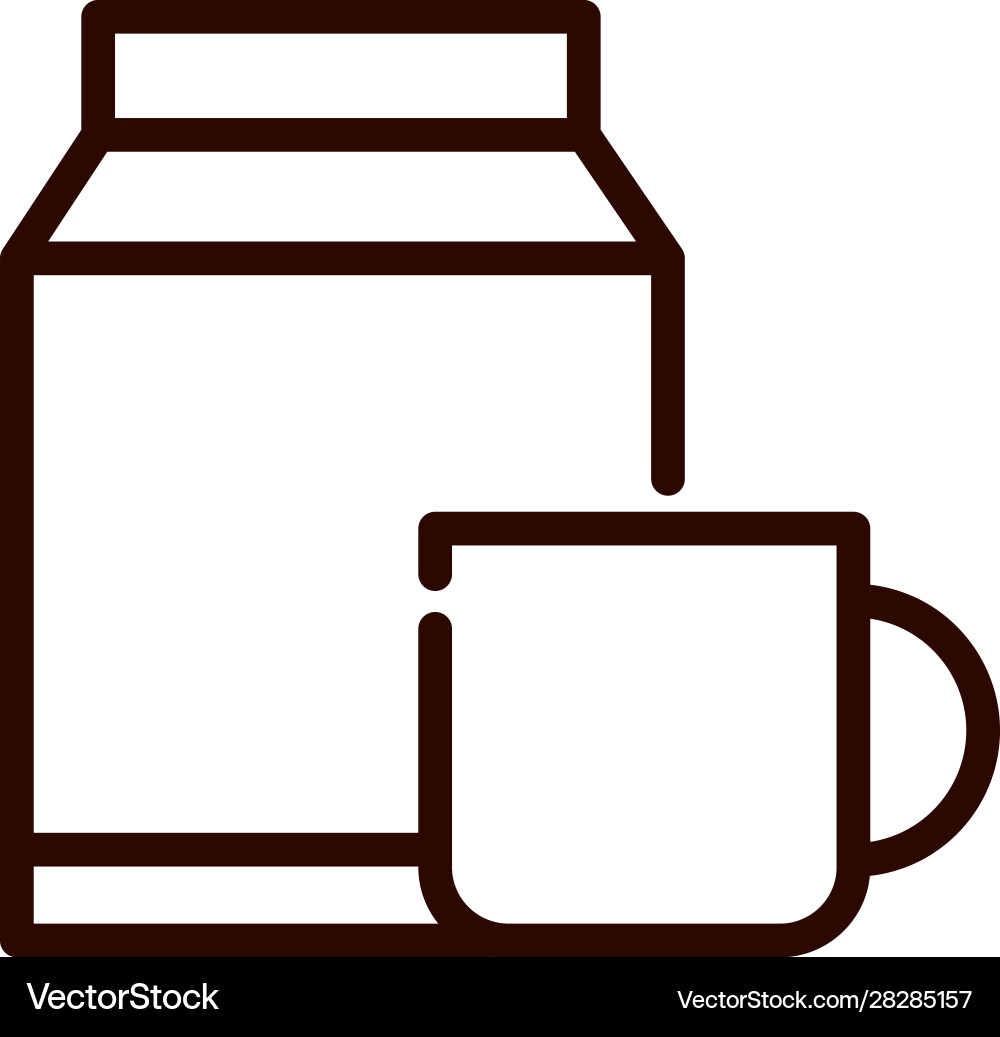 Coffee cup and box product line design Royalty Free Vector
