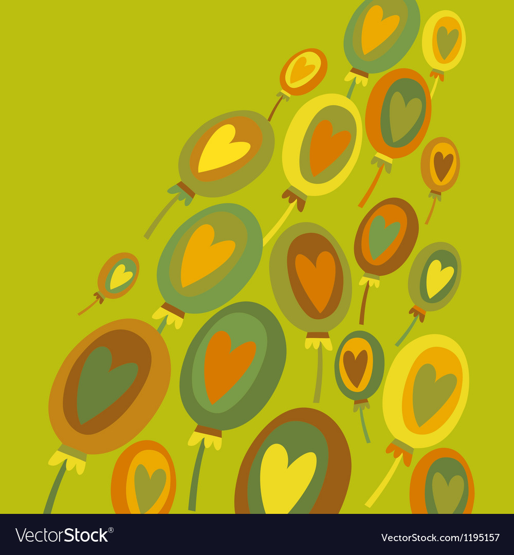 Colorful balloons abstract background Royalty Free Vector