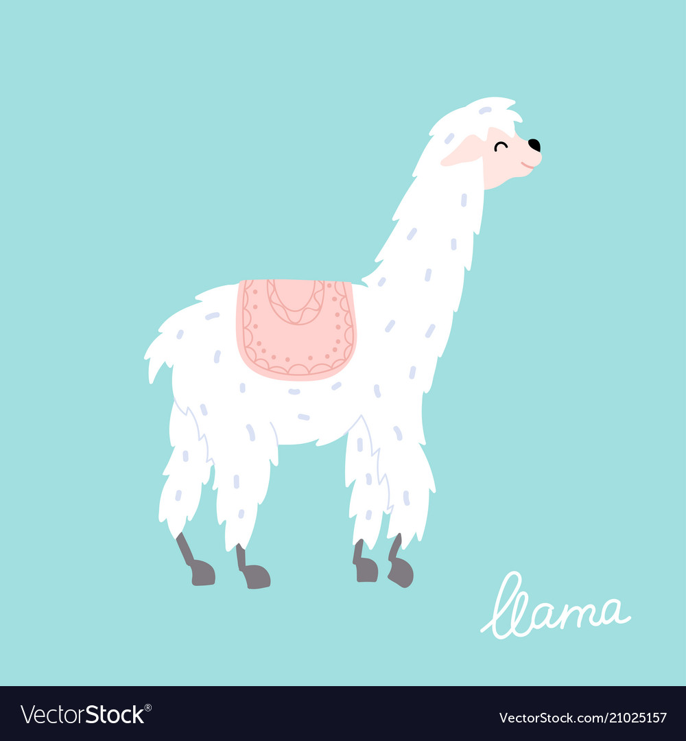 Llama Royalty Free Vector Image - VectorStock