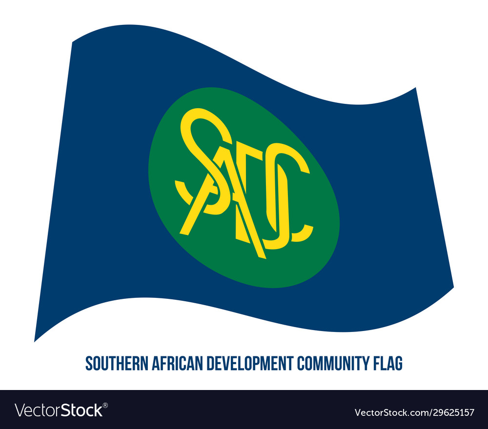 Southern african development community flag Vector Image Southern african development community flag Vector Image