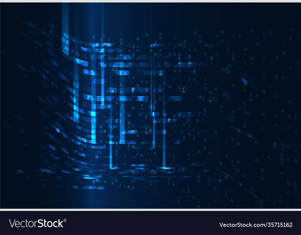 Big genomic data visualization Royalty Free Vector Image
