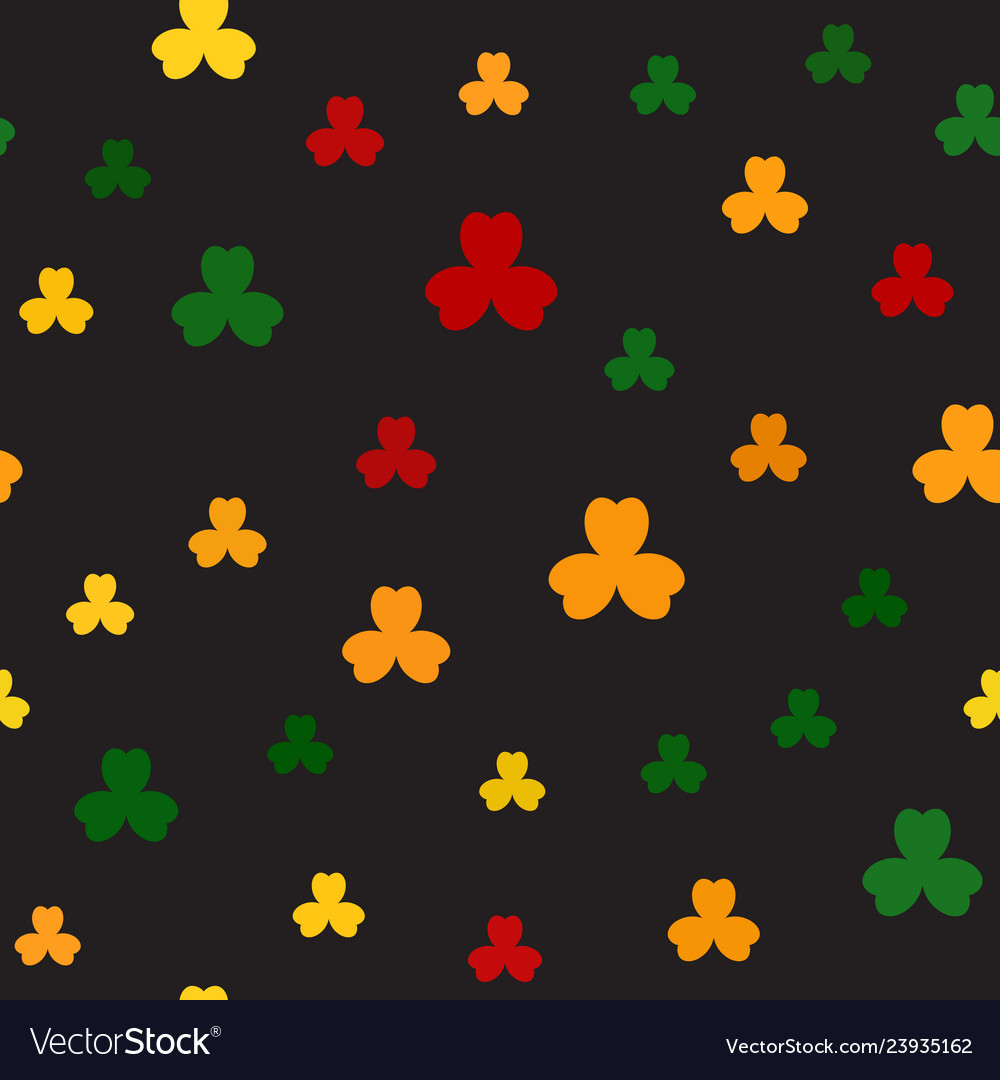 Shamrock Pattern Seamless Royalty Free Vector Image