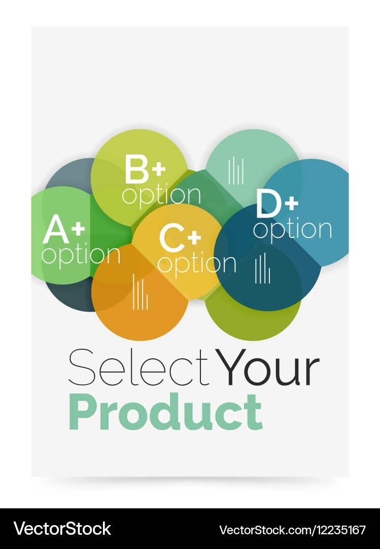 Business cover brochure design with select option Vector Image