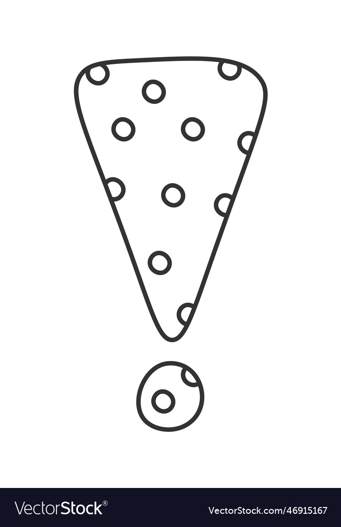 Comic exclamation mark Royalty Free Vector Image