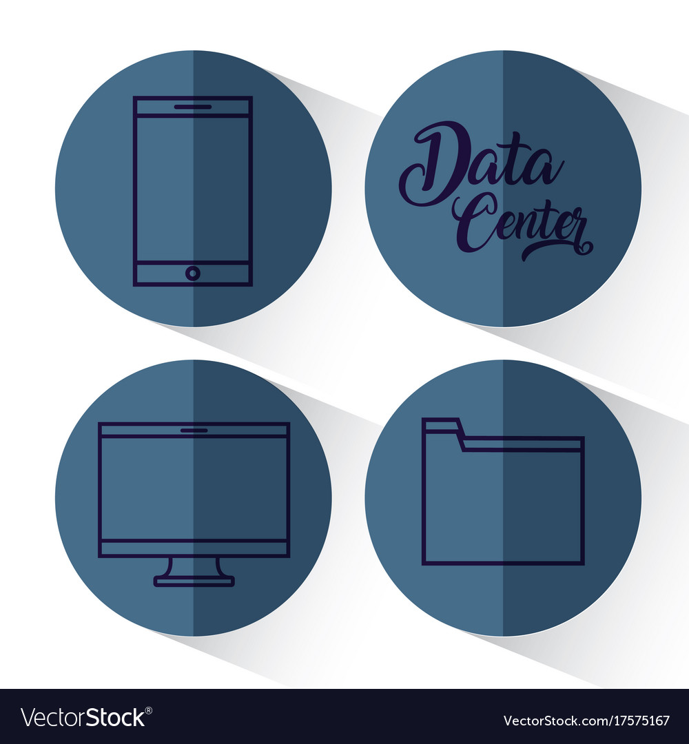Data center design Royalty Free Vector Image - VectorStock