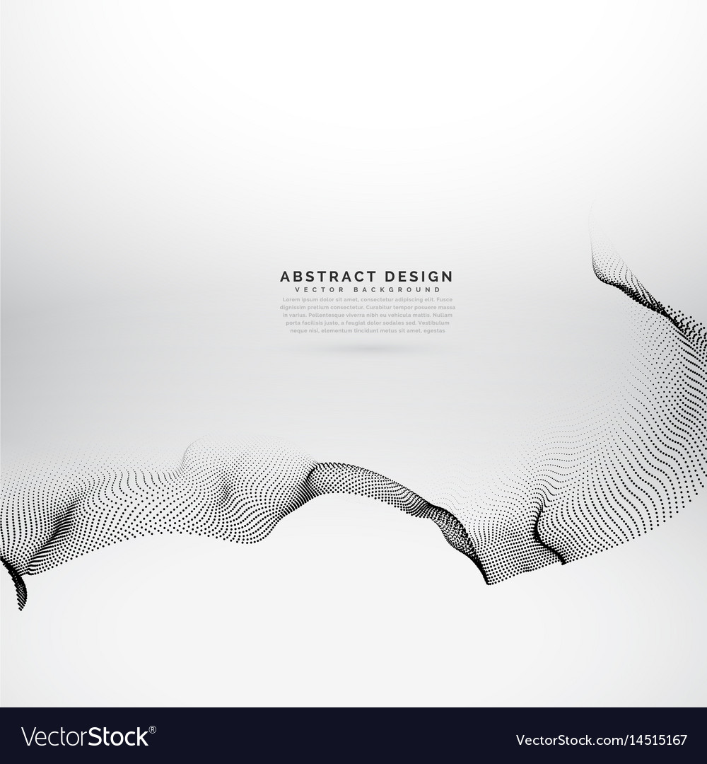 Dynamic wave particles Royalty Free Vector Image