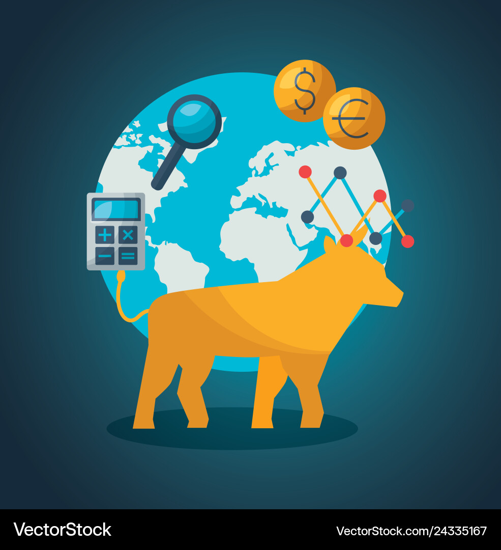 Financial stock market Royalty Free Vector Image