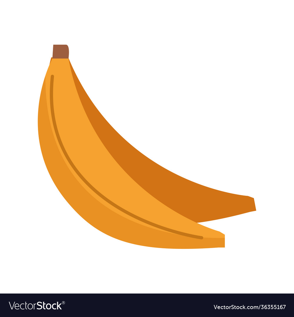 Fresh banana fruit isolated icon Royalty Free Vector Image