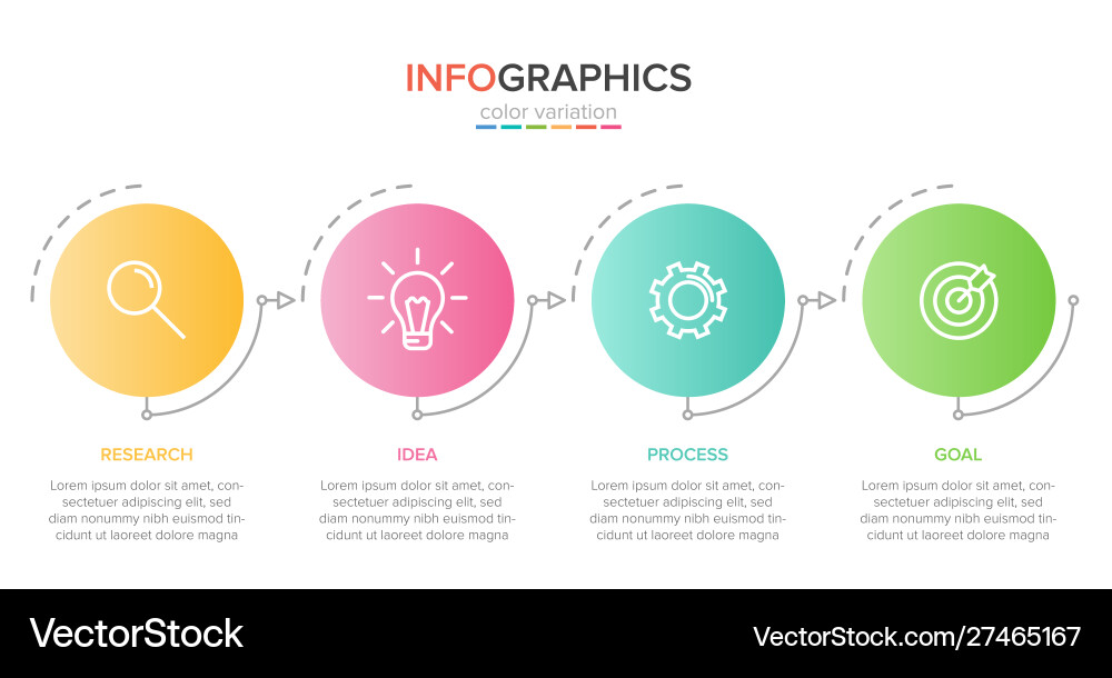 Infographic design with icons and 4 options Vector Image