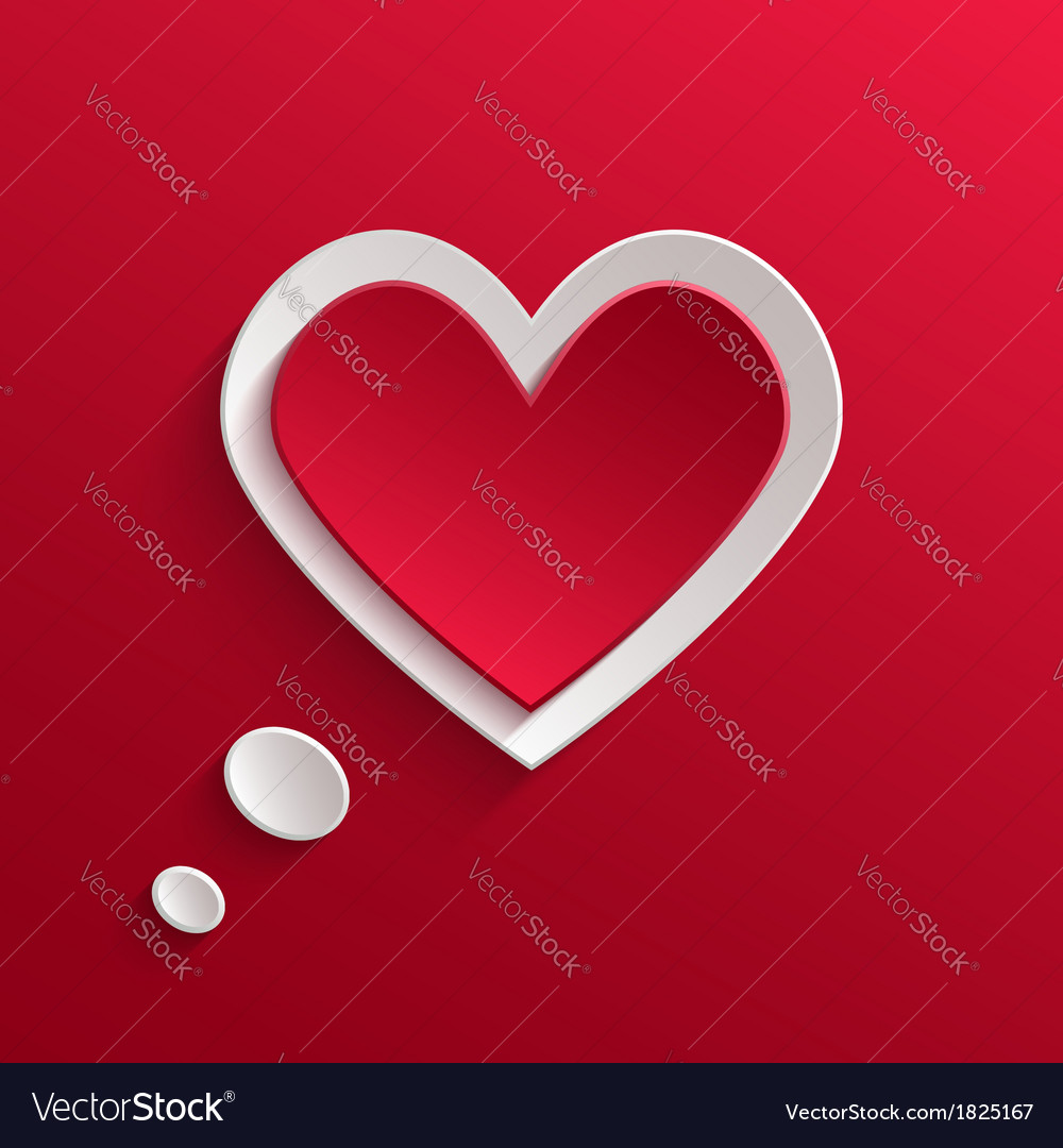 Speech bubble valentines day background Royalty Free Vector