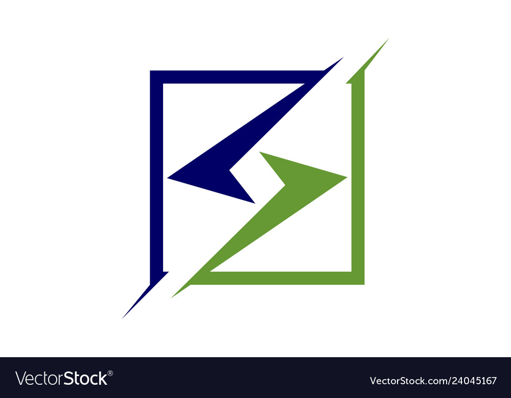 Square geometric logo Royalty Free Vector Image
