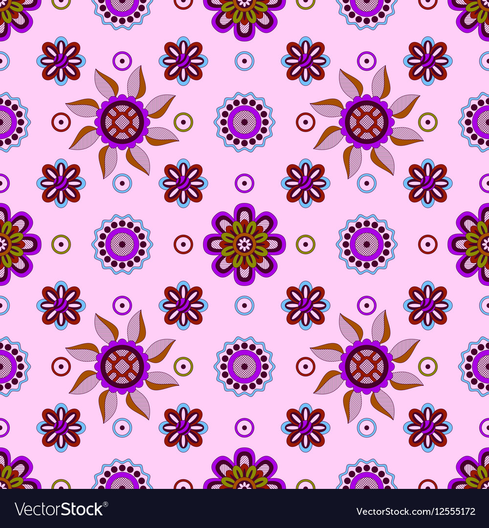Abstract floral seamless background Royalty Free Vector